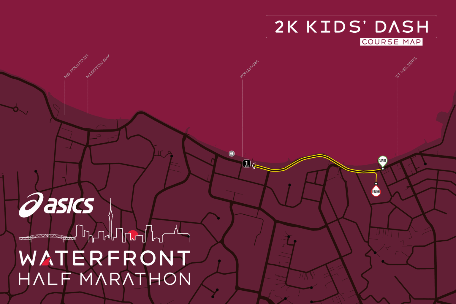 Course Maps & Descriptions – ASICS Waterfront Half Marathon